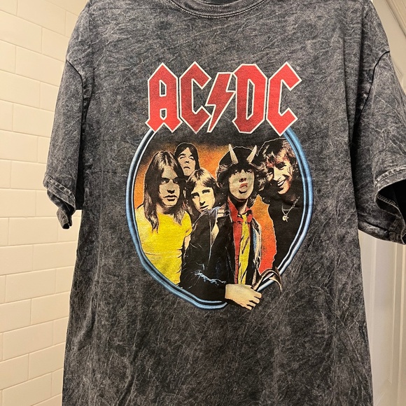 Shirts | Mens Acdc Distressed Tee | Poshmark